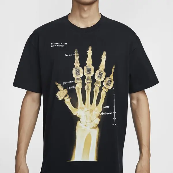 Nike Kobe T-shirt Asia Sizing 'x-ray - Black