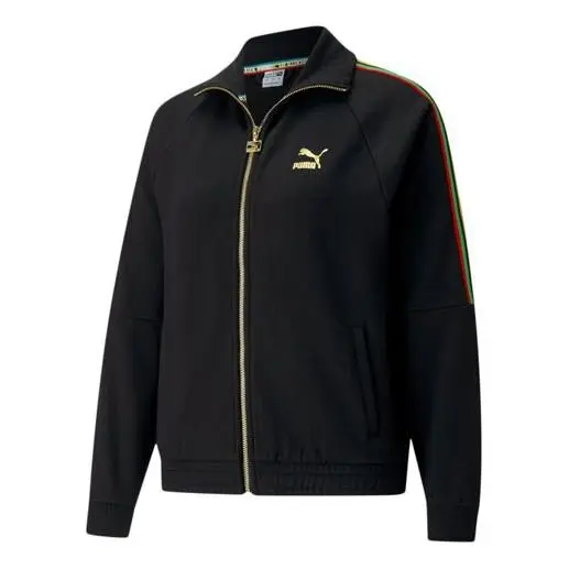 PUMA World Resonance Series Zipper Knit Track Jacket - Black