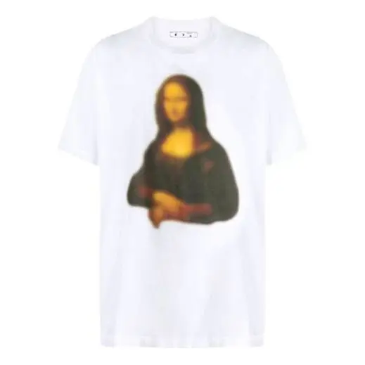 Off-White Fw20 Mona Lisa Applique Tee - White
