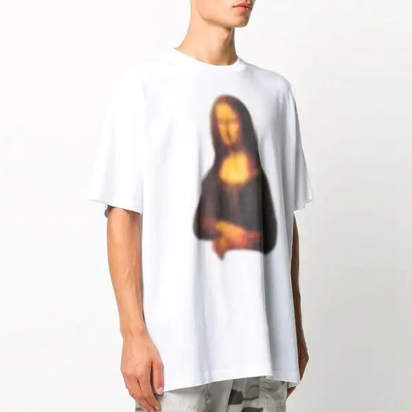 Off-White Fw20 Mona Lisa Applique Tee - White