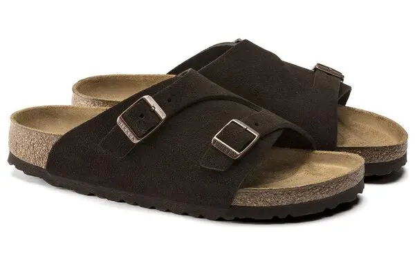 BIRKENSTOCK Zurich Suede Leather Sandals