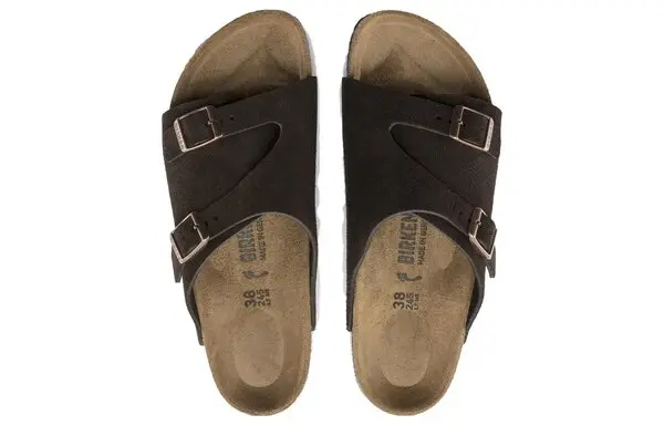 BIRKENSTOCK Zurich Suede Leather Sandals