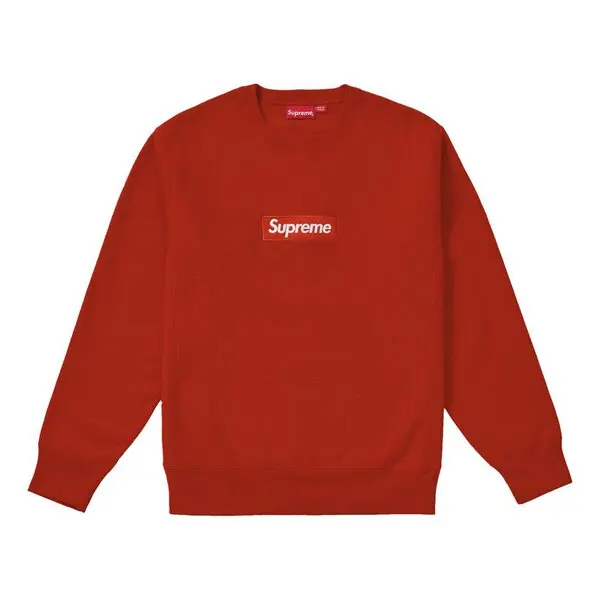 Supreme Fw18 Box Logo Crewneck - Red