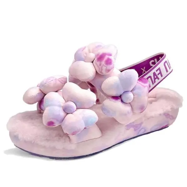 UGG Susan Fang Flower Embellished Slippers