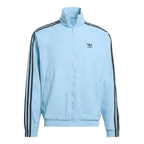 Adidas Woven Firebird Track Top - Ash Blue/black