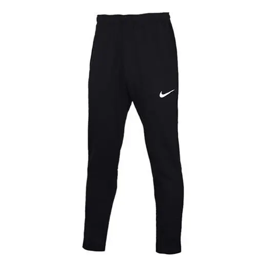 Nike Dri-fit Knit Training Sports Long Pants - Black