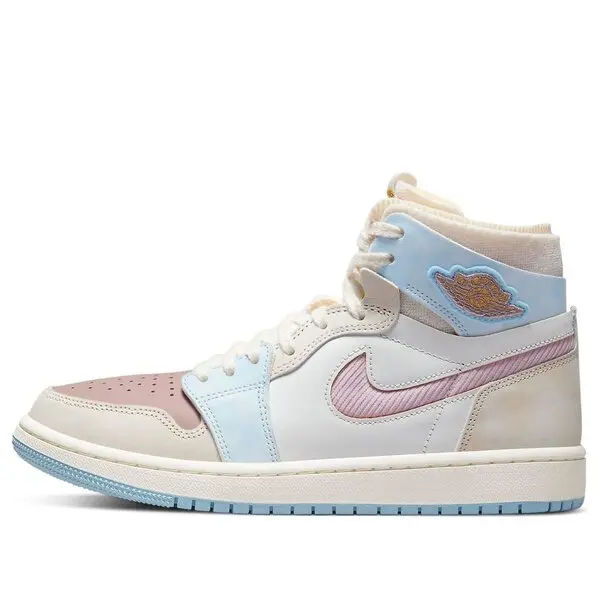 JORDAN Air 1 High Zoom Comfort Sneakers - Pink Oxford/plum Fog/summit White