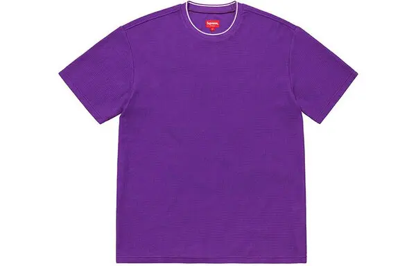 Supreme Ss19 Stripe Rib Waffle Top Short Sleeve