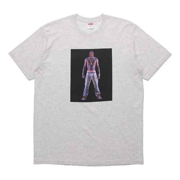 Supreme Ss20 Week 1 Tupac Hologram Tee Virtual Characters Short Sleeve Gray - Grey