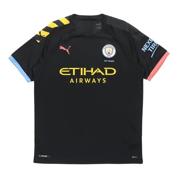 PUMA Manchester City 19/20 Away Jersey - Black/yellow/red