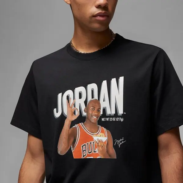 JORDAN Ok Logo T-shirt 'black