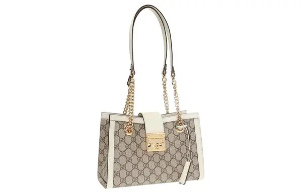 Gucci Padlock Chain Handbag - Cream