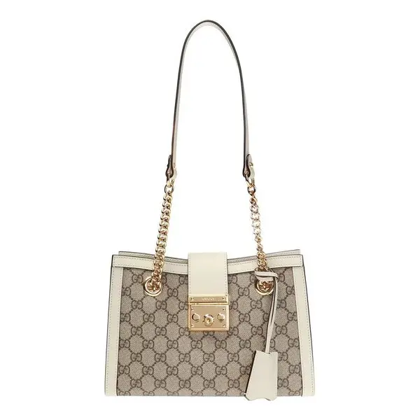 Gucci Padlock Chain Handbag - Cream