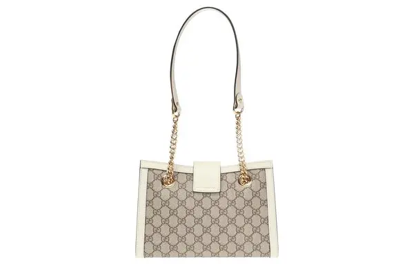 Gucci Padlock Chain Handbag - Cream