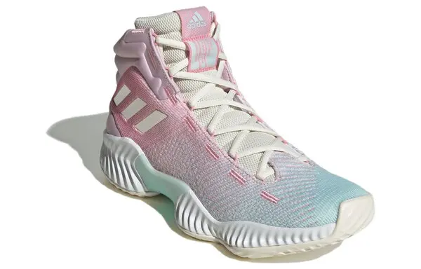 Adidas Pro Bounce 2018 Mid Sneakers - Pink/blue/white