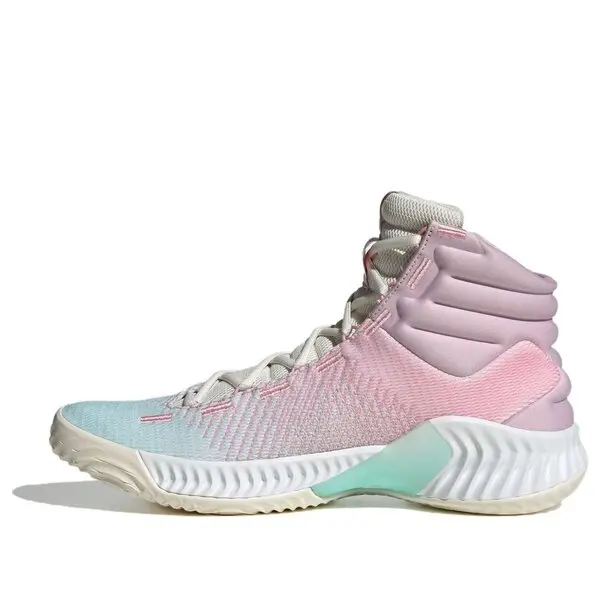 Adidas Pro Bounce 2018 Mid Sneakers - Pink/blue/white
