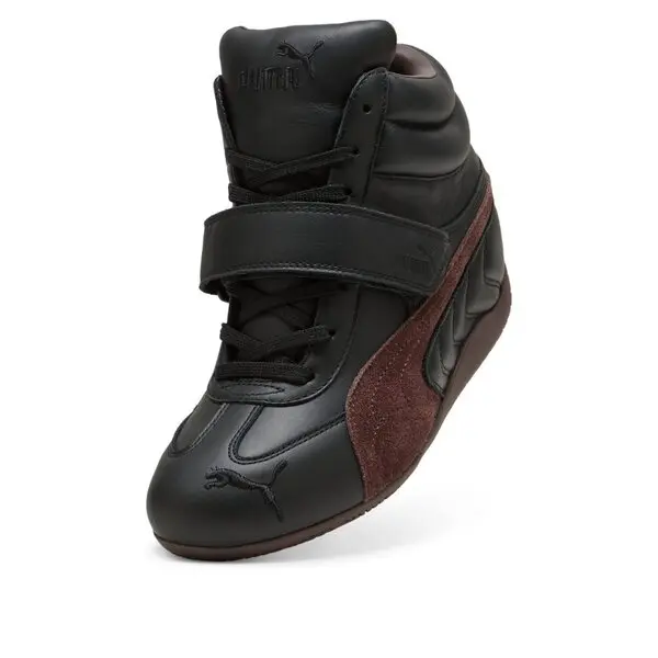 PUMA Speedcat Wedge High Top Sneakers - Black/brown