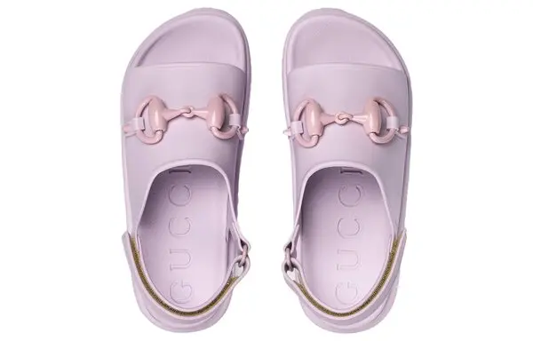 Gucci Interlocking G Platform Sandal - Light Pink