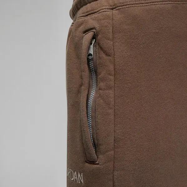 JORDAN Wordmark Fleece Sweatpants - Brown