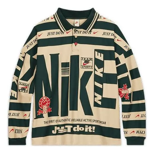 Nike X Cactus Plant Flea Market Long-sleeve Polo - Khaki