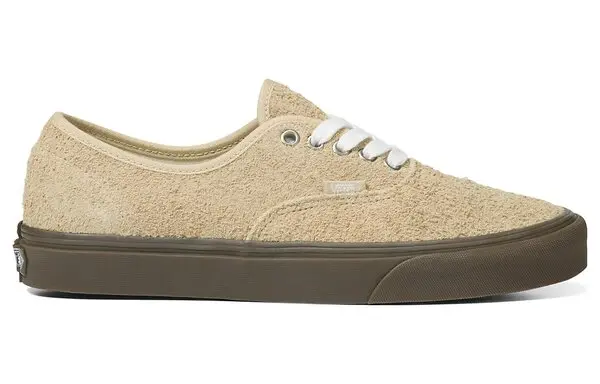 VANS Authentic Hairy Suede Sneakers - Cream/brown