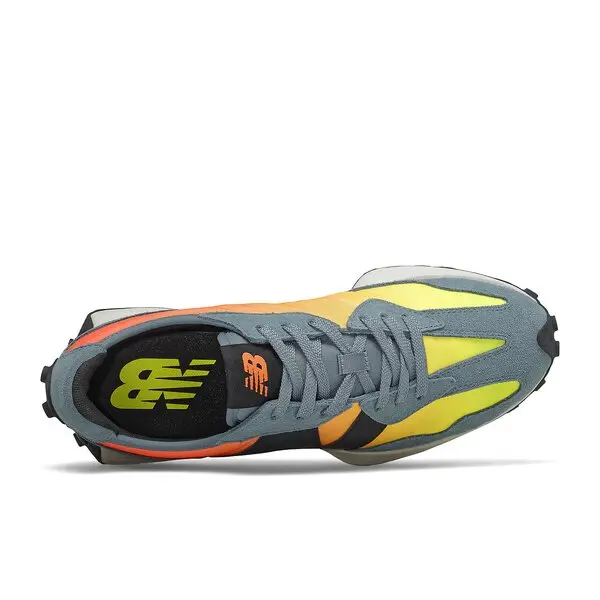 NEW BALANCE 327 Sneakers - Grey/orange/black