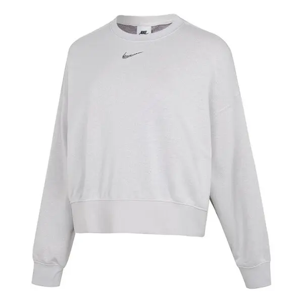 Nike Logo Crewneck Pullover - Grey