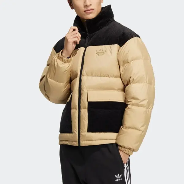 Adidas Originals Logo Zip Up Down Jacket