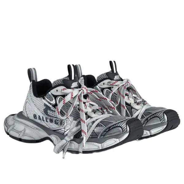 Balenciaga 3xl Split Logo Sneakers - White/navy/grey