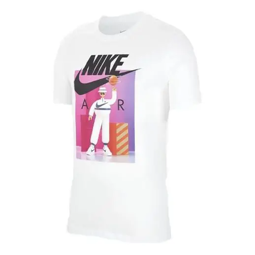 Nike Airman Futura Graphic Short Sleeve Tee - White