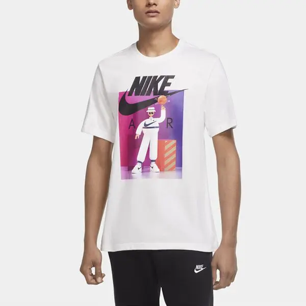 Nike Airman Futura Graphic Short Sleeve Tee - White