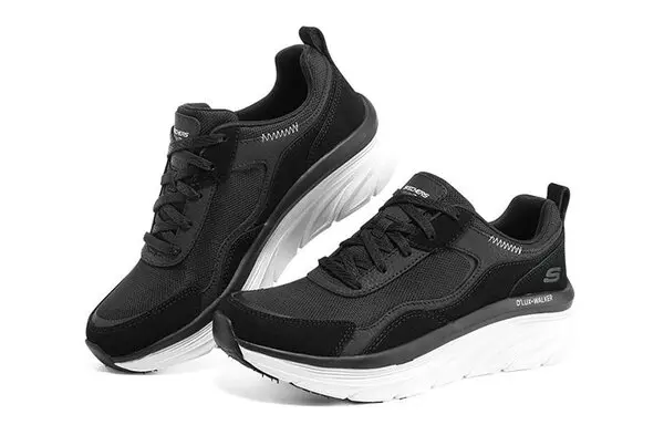 Sketchers D'lux Walker Athletic Sneakers - Black/white