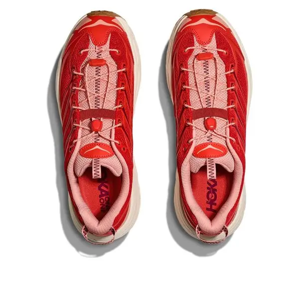 Hoka One One Mafate Three 2 Athletic Sneakers - Tomato/vermillion