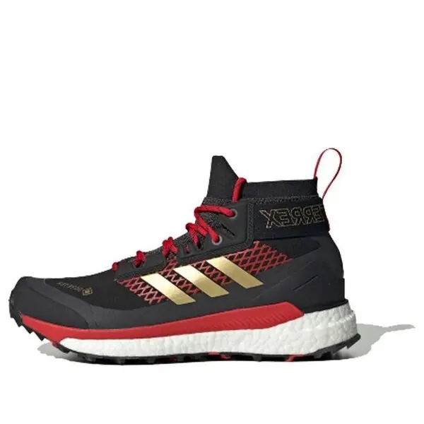 Adidas Free Hiker Gtx High Top Sneakers - Black/red