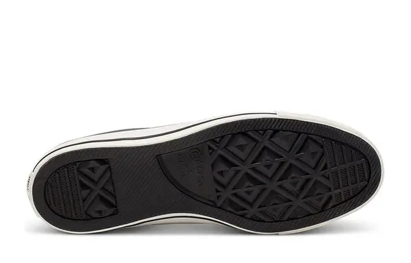 CONVERSE Chuck Taylor All Star Tumbled Leather Low Top Sneakers - Gray/white