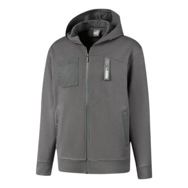 PUMA Nu-tility Logo Zip-up Hooded Jacket