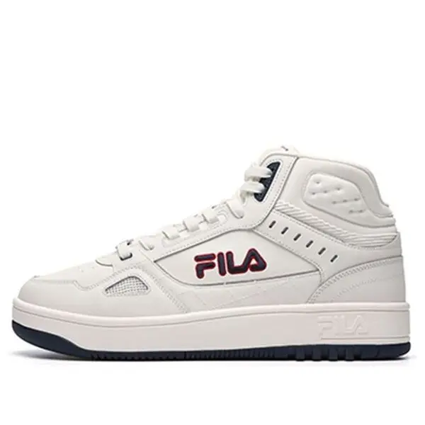 FILA Retro High Top Basketball Sneakers - White
