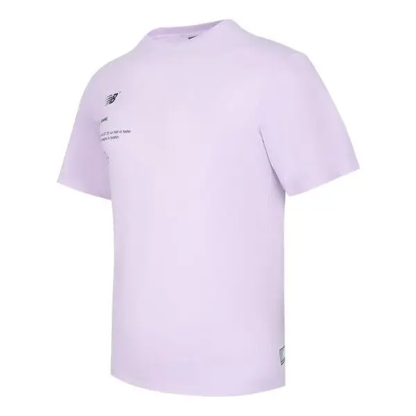 NEW BALANCE Logo T-shirt - Lilac/black