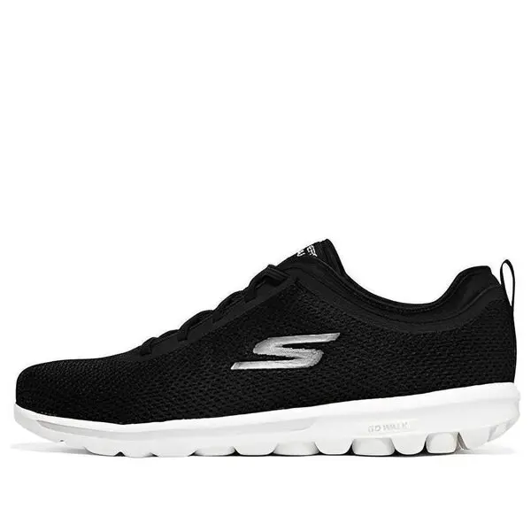 Sketchers Go Walk Classic Lace Up Sneakers - Black/white
