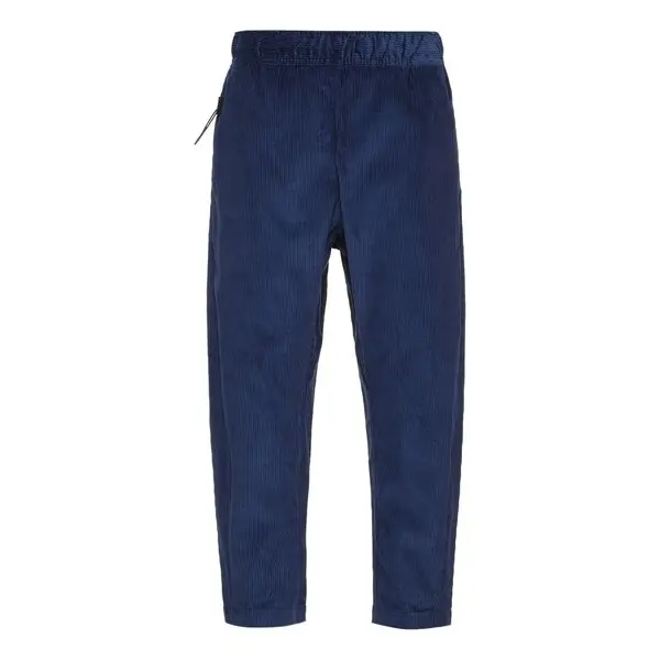 Nike Corduroy Cropped Casual Trousers - Navy