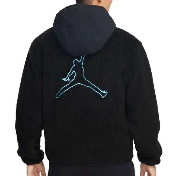 JORDAN Brand Patch Zipper Hoodie Black