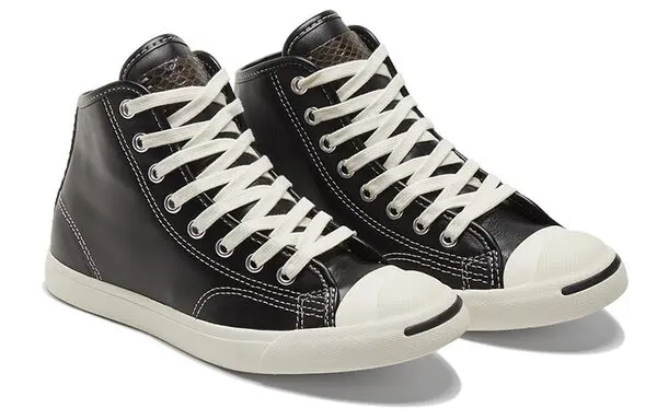 CONVERSE Jack Purcell Lp High Top Sneakers - Black/white