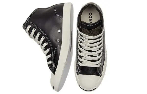 CONVERSE Jack Purcell Lp High Top Sneakers - Black/white