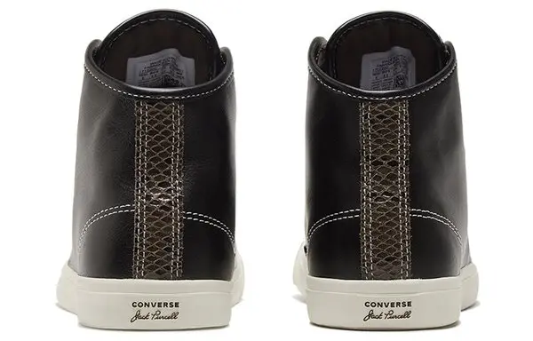CONVERSE Jack Purcell Lp High Top Sneakers - Black/white