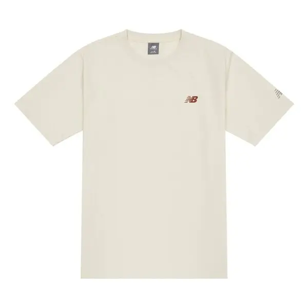 NEW BALANCE Hypersports Logo T-shirt - Cream