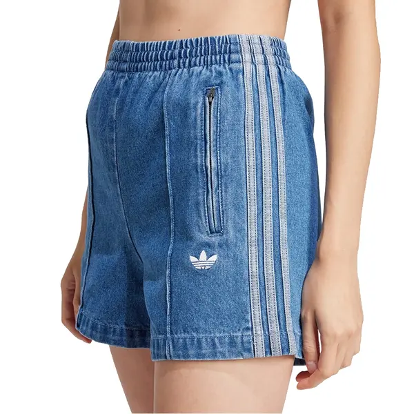 Adidas Adicolor Denim Firebird Shorts - Blue