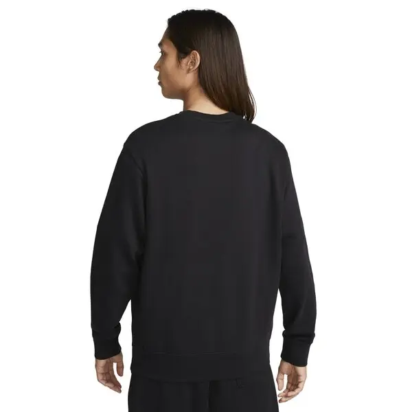 Nike Club French Terry Crew Sweatshirt - Black