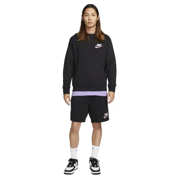 Nike Club French Terry Crew Sweatshirt - Black