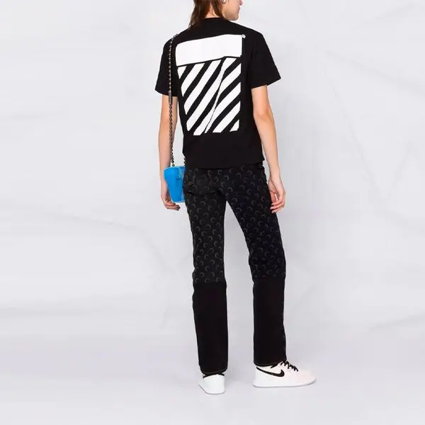 Off-White Logo-print Diag T-shirt 'black