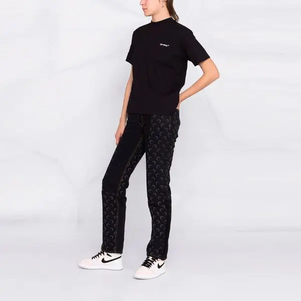 Off-White Logo-print Diag T-shirt 'black